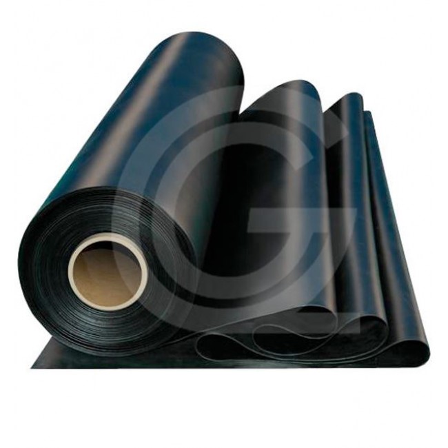 Rubber sheeting EPDM 70° Shore A 10% | Basic | black | 1,40 mtr wide ...