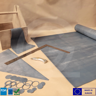 Metal detectable silicone rubber sheeting | FDA | blue | 1.20mtr width ...